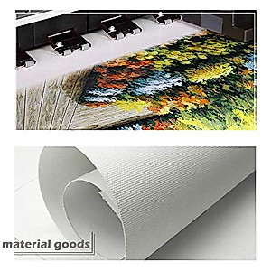 Modern Abstract Art Prints Yellow Red and Blue Canvas Poster Canvas Wall Art Paintings for Living Room Wall Artworks (Geometry, 12x16inchx3)