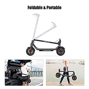 LEQISMART Electric Scooter-9" Pneumatic Tire, 15.5Miles Range,15.5 MPH,250W Motor, 220lbs Weight Capacity, Dual Brakes, Folding Electric Scooter for Adults