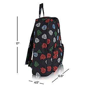 Nickelodeon Avatar the Last Airbender Backpack - Black Avatar the Last Airbender Aang Allover Knapsack