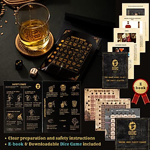 OdeGjs Premium Cocktail Smoker Kit - Includes 4 Wood Chips for Bourbon and Whiskey plus Drink Smoker Accessories Unique Gifts for Men and Women on all Occasions Including Torch No Butane