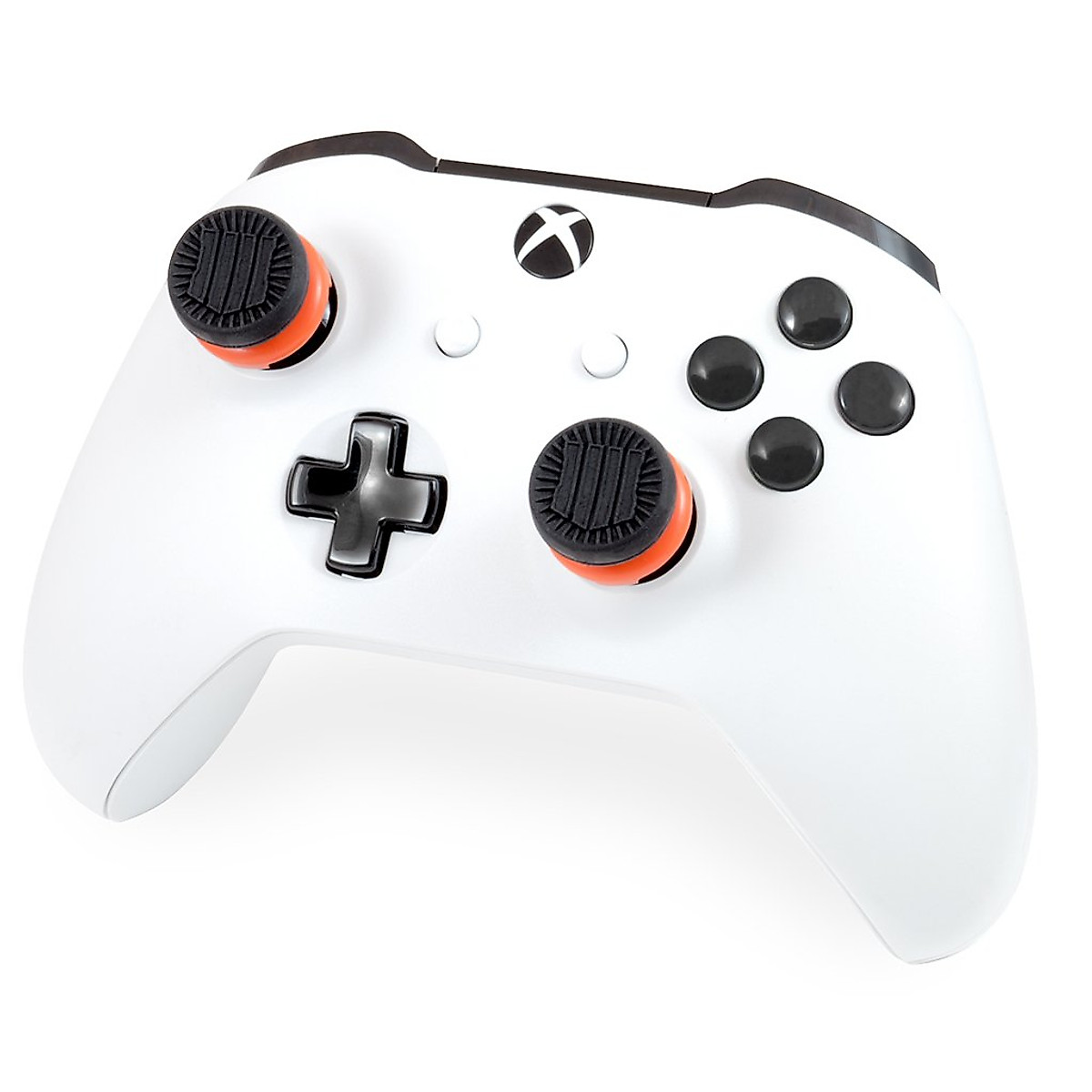 KontrolFreek Call of Duty: Black Ops 4 for Xbox One and Xbox Series X Controller | Performance Thumbsticks | 2 High-Rise | Black/Orange