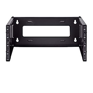 Navepoint 4U Wall Mount Bracket Extendable Network Equipment Rack Threaded Standard 19 Inch