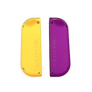 Zoozie LA Faceplate Housing Shell Case Cover+Battery Middle Frame for Switch NS NX Controller-Purple-Orange1