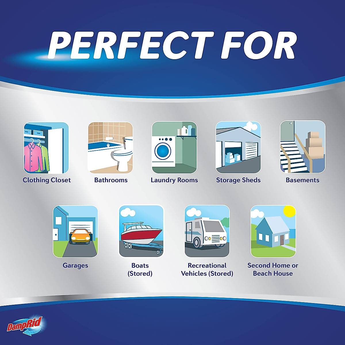 DampRid Fresh Scent Hanging Moisture Absorber, 16 oz., 3 Pack - Eliminates Musty Odors for Fresher, Cleaner Air, Ideal Moisture Absorbers for Closet, 14% More Moisture Absorbing Power*