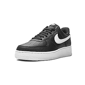 NIKE Men's Low-Top Sneakers Basketball Shoe, Black White, 14