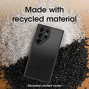 OtterBox Galaxy S23 Ultra Prefix Series Case - BLACK CRYSTAL (Clear/Black), Ultra-Thin, Pocket-Friendly, Raised Edges Protect Camera & Screen, Wireless Charging Compatible