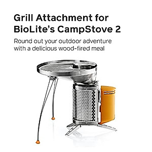 BioLite, CampStove Portable Tabletop Grill for CampStove 2, Wood-Fired Grill Attachment
