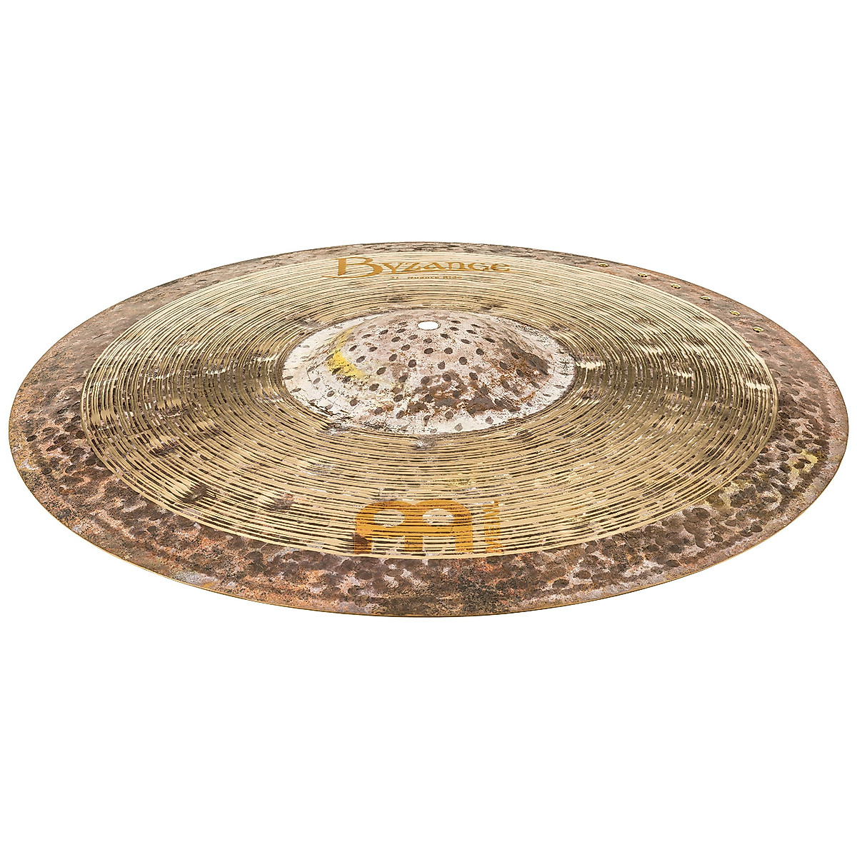 Meinl Cymbals Byzance 21" Jazz Nuance Ride with Rivets, Ralph Peterson Signature — Made in Turkey — Hand Hammered B20 Bronze, 2-Year Warranty, B21NUR, inch
