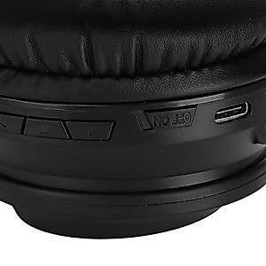 Lazmin112 Foldable Headset,General Head Mounted Wireless Bluetooth 5.0 Noise Canceling Headset Built in Microphone with AUX Audio Interface,Over Ear Headphones