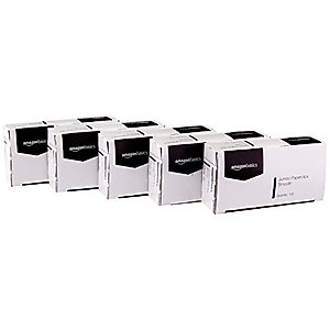 Amazon Basics Jumbo Size Office Paper Clips, Smooth, 100 per Box, 10-Pack