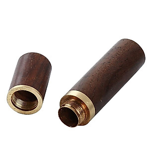 Kshcf Wooden Sewing Needles Storage Case Crafts Knitting Toothpick Holder DIY Tool Container,Ebony