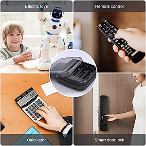 XTAR ET4S 1.5V li ion Battery Charger Rechargeable 1.5V Battery Charger with Micro USB Input, Universal Battery Charger for 1.5V Li-ion Rechargeable Batteries