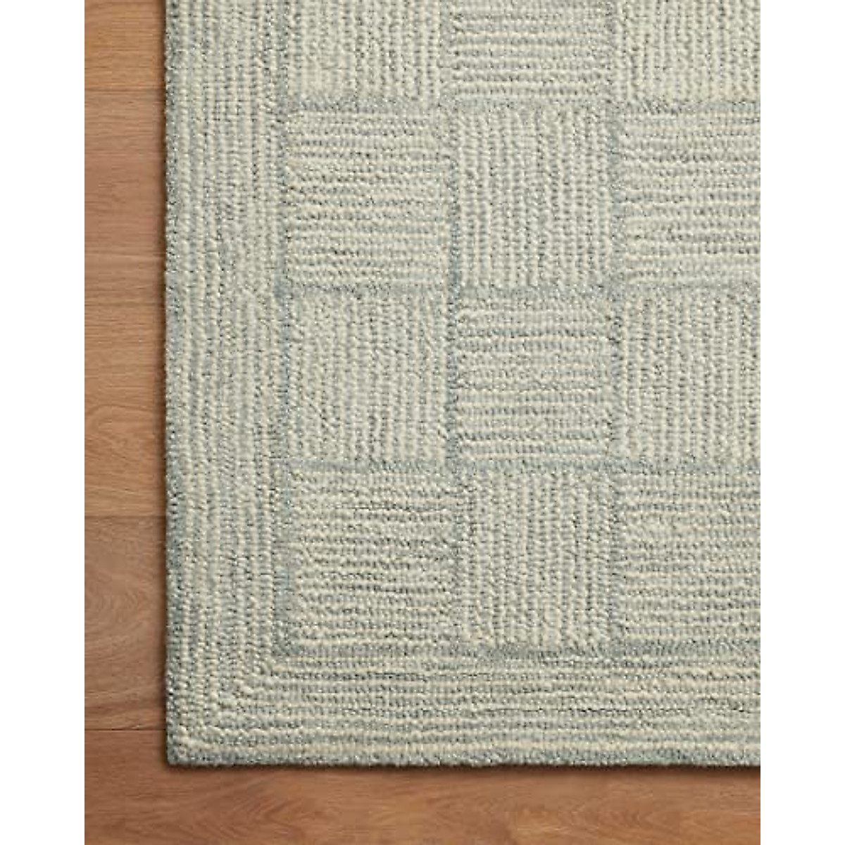 Loloi Chris Loves Julia x Francis Collection FRA-03 Silver/Sky, Contemporary 7'-9" x 9'-9" Area Rug