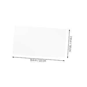 CIMAXIC 10pcs Printing Pen Copy Board Painting Mat Drawing Board for 3D Printing Pen Drawing Tool Basic Template Transparent Drawing Board 3D Printing Pen Mat White PVC