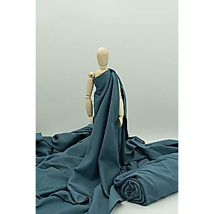 MADEUNID 2 Yards Pre-cut Solid Color Anti Pill Double Cloth Fabric, 4-way Stretch Double Knit Fabric in 68" Wide for DIY Sewing, Medium Weight Double Brushed Apparel Textile Great for Loungewear, Sportswear, Outdoor Cloth, Upholstery and Home & Fashion De