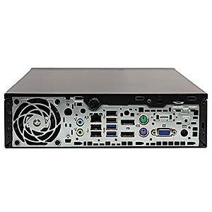 HP EliteDesk 800 G1 Ultra Small PC Desktop Computer, Intel Quad Core i5, 8GB RAM, 256GB SSD, Windows 10, New 23.6 FHD LED Monitor, New 16GB Flash Drive, Wireless Keyboard & Mouse, DVD, WiFi (Renewed)