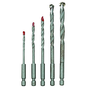 Quick Change Masonry Drill Bit Set (5 pc Warrior)