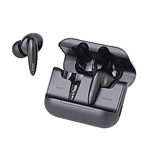 iWALK Portable Charger 9000mAh Ultra-Compact Power Bank with Built-in Cable and Wireless Earbuds Bluetooth 10mm Dynamic Drivers Hi-Fi Stereo Deep Bass, IPX5 & Compact & Ultra Lightweight 4g, Single/Tw