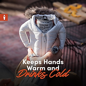 Puffin - The Pahka Parka - Insulated 12 oz Can Cooler I Beer Bottle & Soda Can Insulator, Keep Drinks and Beverages Cold - Sandy White