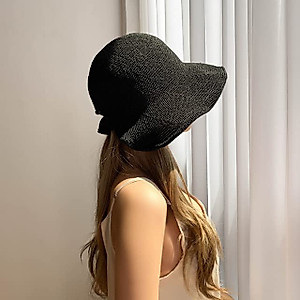 VIEWLAP Straw Sunblock Wide Brim Summer Beach Hat Breathable Summer Hat Foldable Outdoor hat (Light Beige)