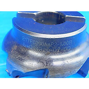 Lovejoy About 3 1/8 O.D. FACE Mill 217F0300AAP2 1" Pilot 3/8 Key Holds 7 Inserts - AR6964AM2