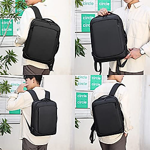 Womleys Laptop Backpack, 15.6 Inch Water Resistant Travel Business Backpack for Men Women,College School Bookbags Daypack (2#Black)