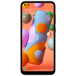 Total Wireless Samsung Galaxy A11 4G LTE Prepaid Smartphone (Locked) - Black - 32GB - Sim Card Included - CDMA