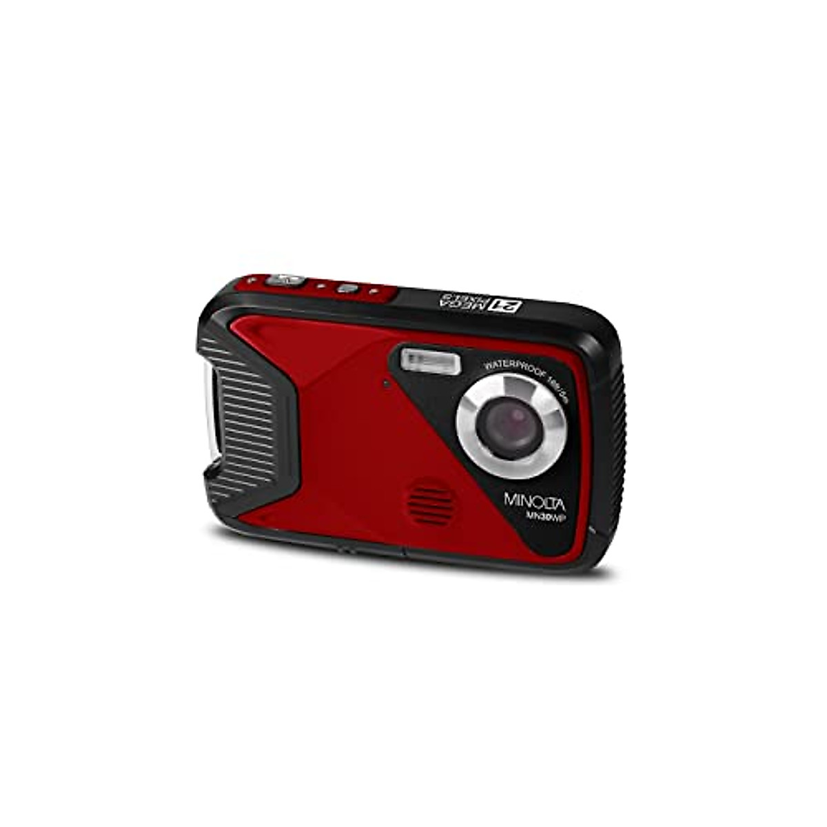 Minolta MN30WP 21 MP / 1080P HD Waterproof Digital Camera (Red)