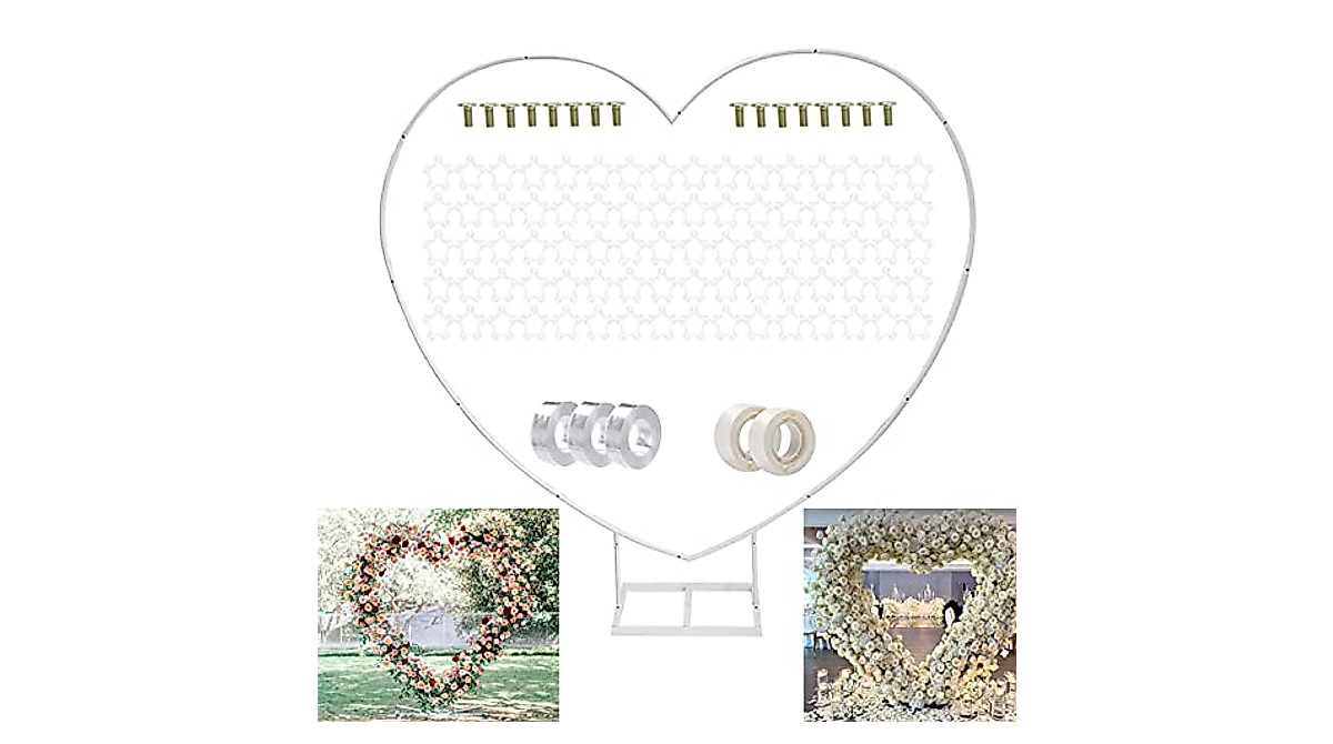Heart Shaped Balloon Arch Frame Kit for Weddings & Events