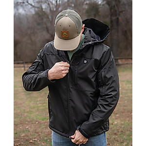 TIDEWE Heated Jacket for Men with Battery Pack, Heated Coat (Camo, Size XXXL)