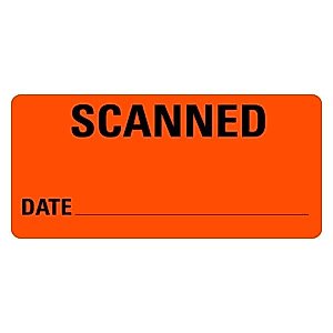 LabelValue SCANNED DATE Medical Records Labels LV-MRL22