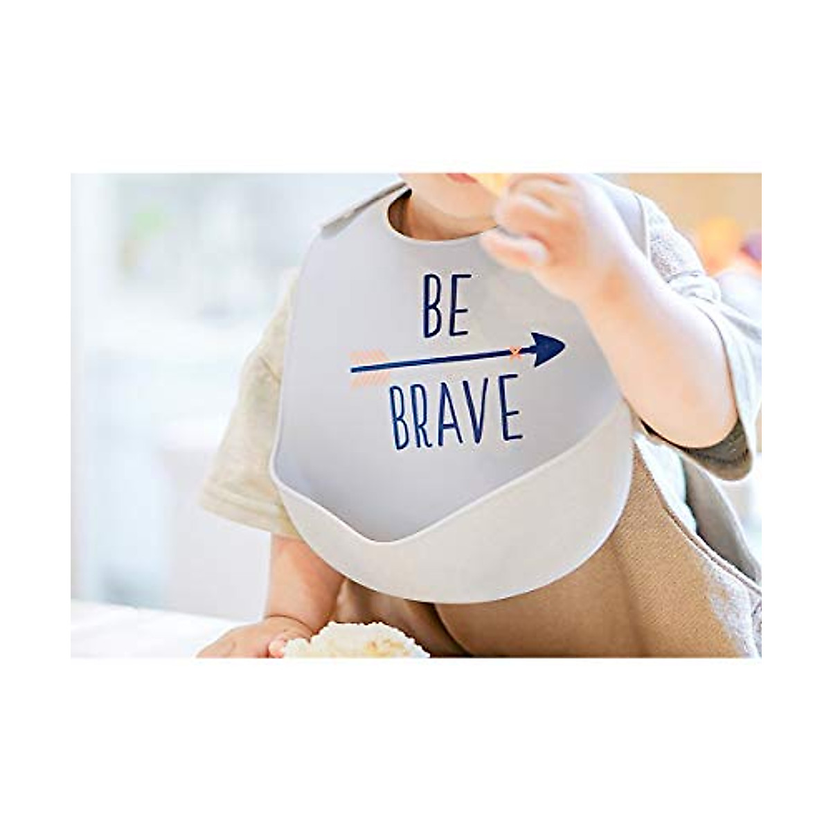 Hudson Baby Unisex Baby Silicone Bibs, Fox, One Size