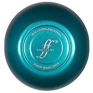 Fancyfams - Dog Mom - 12 oz Stainless Steel Wine Tumbler with Lid and Straw (Dog Mom -Turquoise)