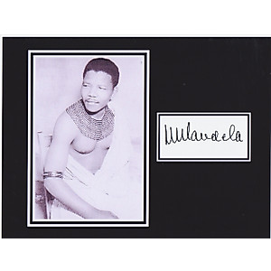 Kirkland Nelson Mandela 8 X 10 Autograph Photo on Glossy Photo Paper