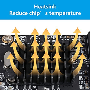SATA Card 4 Port with 4 SATA Cables, 6 Gbps SATA 3.0 Controller PCI Express Expression Card with Low Profile Bracket Support 4 SATA 3.0 Devices