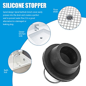 Housoutil 5pcs Sink Plug Bathtub Drain Sink Stopper Kitchen Drain Bathtub Plug Washbasin Plug Bath Tub Drain Plug Tub Drain Stopper Bathroom Sink Stopper Tub Stopper Car Dent Remover Rubber