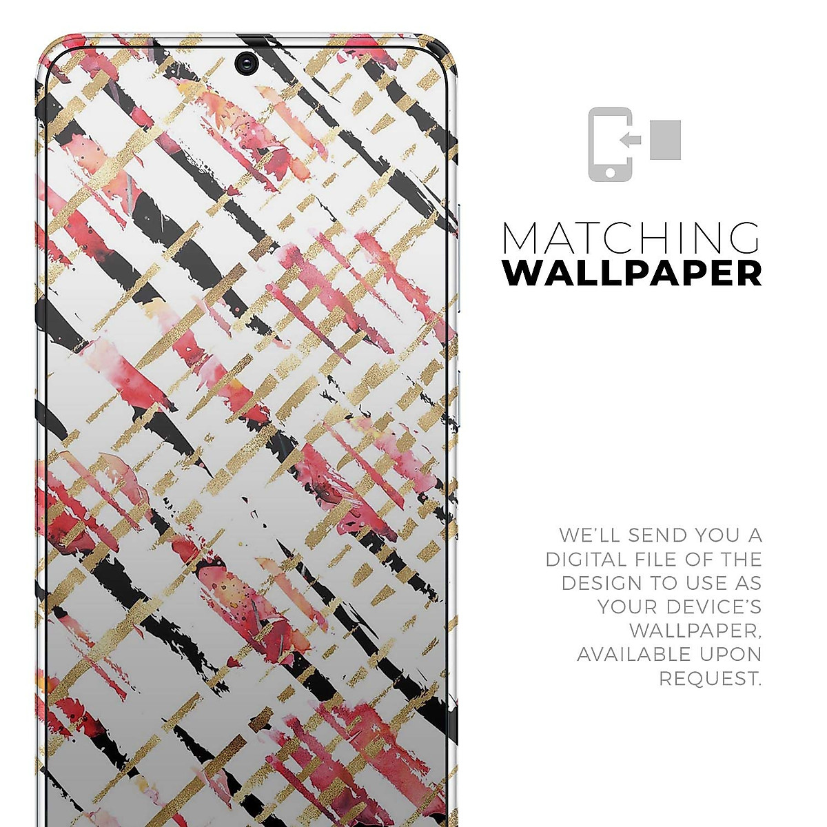 DesignSkinz Karamfila Watercolo Poppies V21 Protective Vinyl Decal Wrap Skin Cover Compatible with The Samsung Galaxy S20 (Screen Trim & Back Glass Skin)