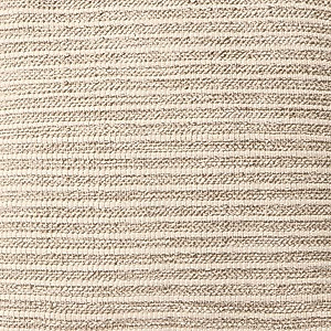 REDEARTH UNSTUFFED Pouf Ottoman Cover Textured Storage Cube Boho Bean Bag Footrest Stool for Living Room, Bedroom,Nursery,Farmhouse,Kidsroom, Patio, Gym; 100% Cotton (20"X20"X8"; Natural)