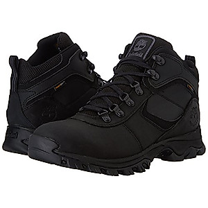 Timberland Men's Anti-Fatigue Hiking Waterproof Leather Mt. Maddsen Sneaker, Black, 11
