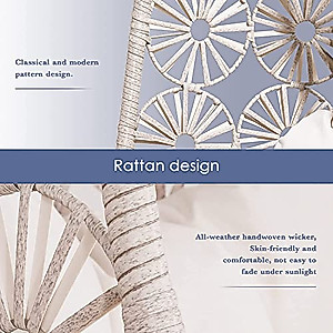 Egg Chair Outdoor Patio Furniture Wicker Swivel Nest Chair for Indoor with Cushion and Pillow