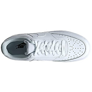 Nike Men's Court Vision Low Sneaker, White/Whiteblack, 13 Regular US