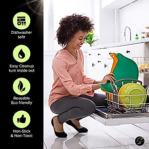 2 Pack Silicone Crock pot Liner | Reusable silicone slow cooker divider liner | Leakproof & Easy Clean Bags for Oval or Round 6-8 Quarts pot