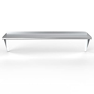 AmGood 24" X 60" Stainless Steel Wall Shelf | Metal Shelving | Garage, Laundry, Storage, Utility Room | Restaurant, Commercial Kitchen | NSF