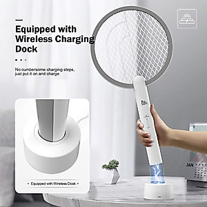 PAL&SAM Bug Zapper, Mosquito Killer USB/Rechargeable, Electric Fly Swatter Lamp & Racket 2 in 1 for Home, Bedroom, Kitchen, Patio (BZ02)