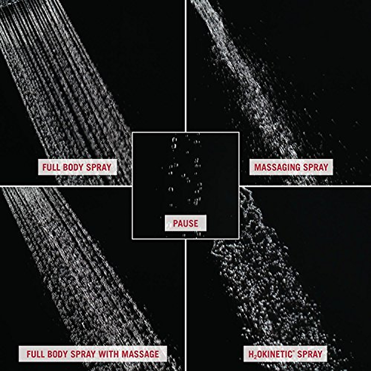 DELTA FAUCET -faucet 52669-RB H2Okinetic 5-Setting Raincan Shower head, Venetian Bronze