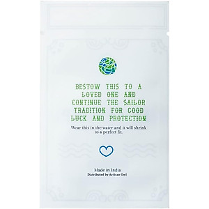 World End Imports Medium White Sailor Knot Bracelet