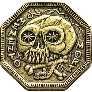 Memento Mori Brass Coin | Memento Vivere Stoic Reminder Token