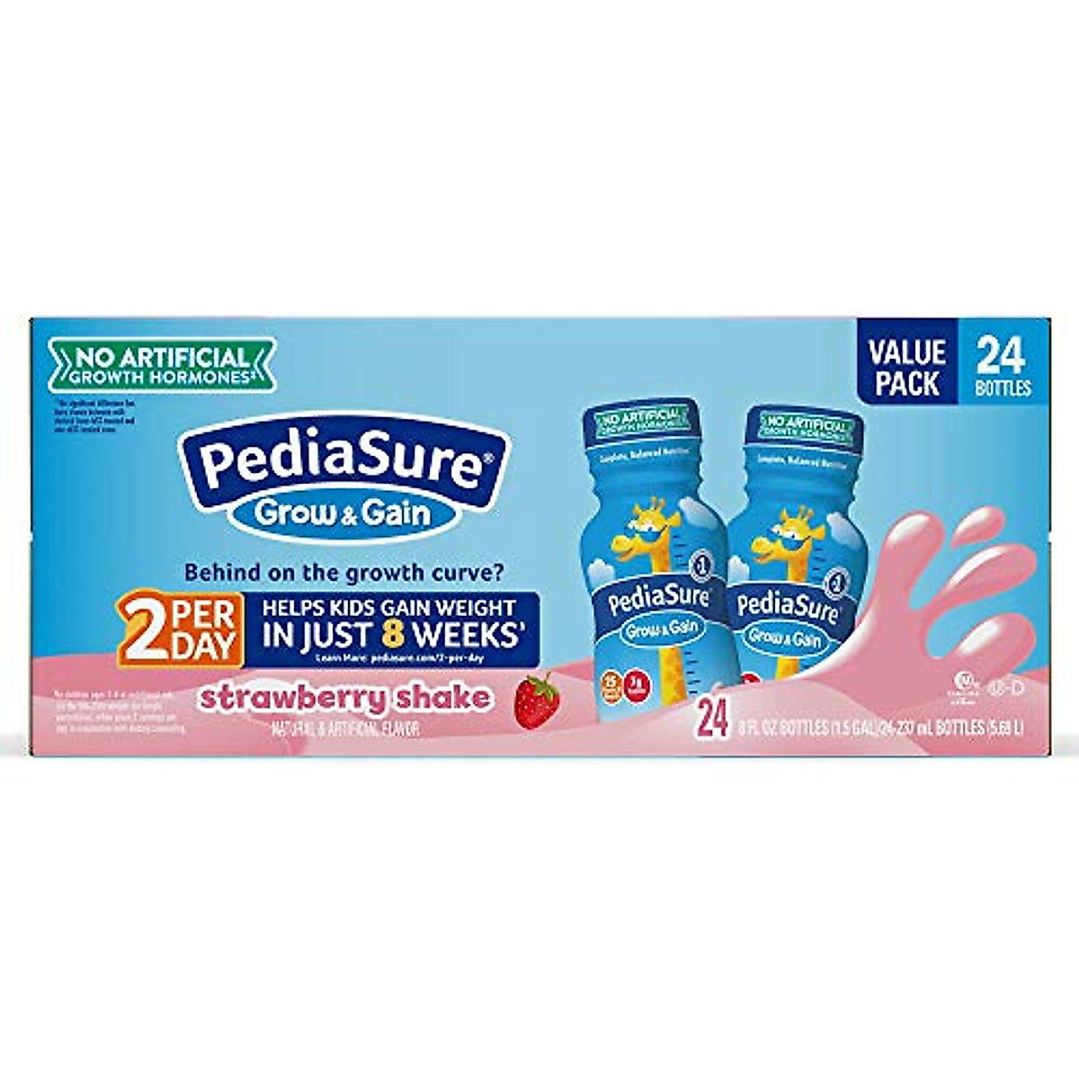 PediaSure Strawberry Shake - 8 oz. bottles - 24 pk.