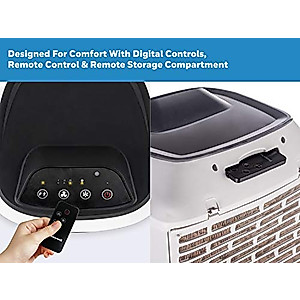 Honeywell 194 CFM Compact Spot Fan & Humidifier, Indoor Portable Evaporative Air Cooler, (White)