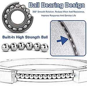 Heavy Duty Lazy Susan Turntable Bearing Rings, Aluminium Alloy 360 Degree Rotating Turntable Base Bearing, Ø 12-100 Cm Round Swivel Plate For Kitchen Dining Table